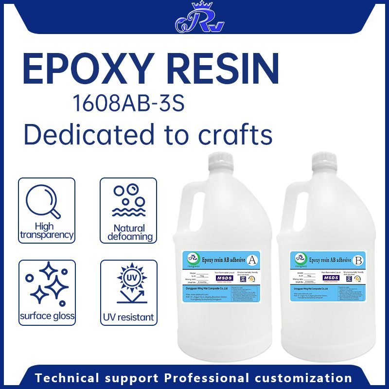 RW Epoxy Resin 1608-3S Is Used For Handicrafts, Jewelry Specimens ...