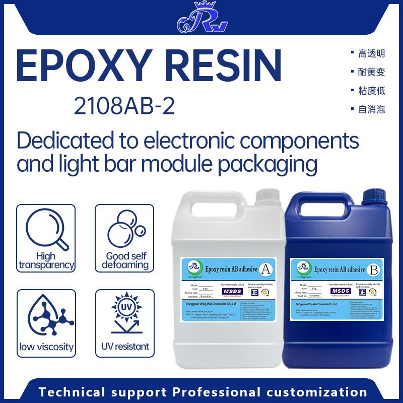 RW Epoxy Resin 2108AB-2 Is Used For Electronic Components, Light Bar ...