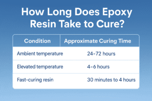 How Long Does Epoxy Resin Take to Cure? | Epoxy Curing Guide for DIYers ...